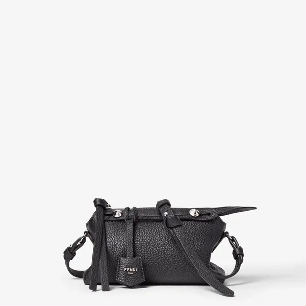 Fendi By The Way Soft Mini Black Cuoio Romano Leather Mini-bag